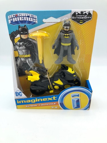 Imaginext DC Super Friend Fisher Price Justice League Batman Motorcycle ...