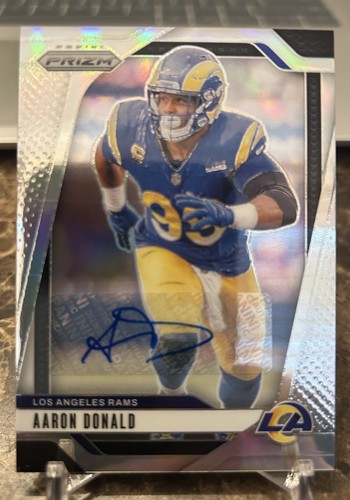 2024 Panini Prizm Aaron Donald Autograph Rams Auto Silver Prizm #172 | eBay