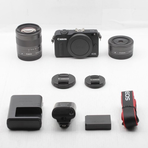 Canon EOS M2 Mirrorless Camera Double Lens Kit Black | eBay
