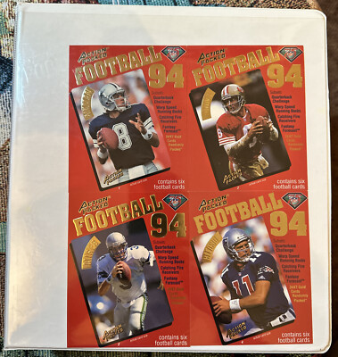 1994 Action Packed Football - Master Set - 266 Cards Braille Gold Sigs ...