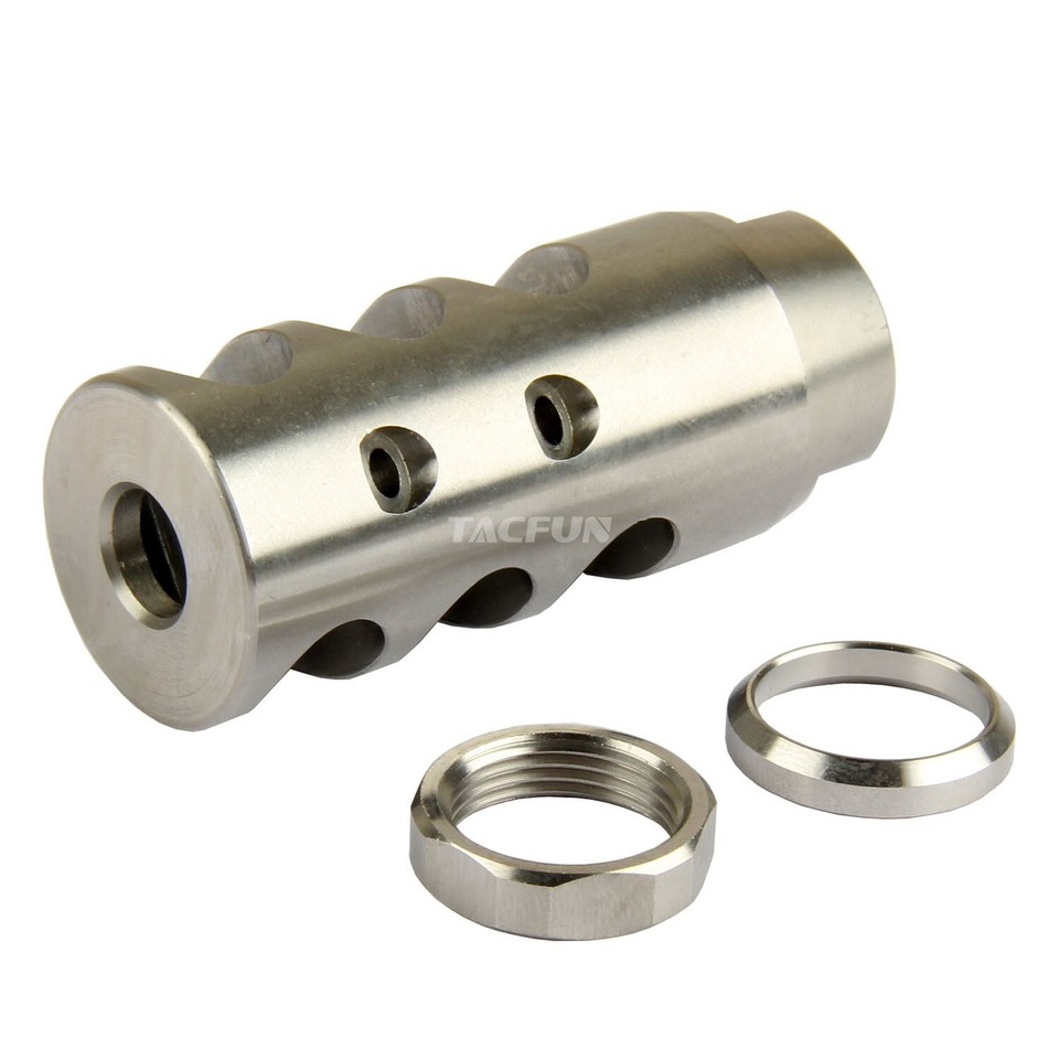 Stainless Steel .308 / 308 Muzzle Brake 5/8x24 Pitch Thread w/ Washer ...