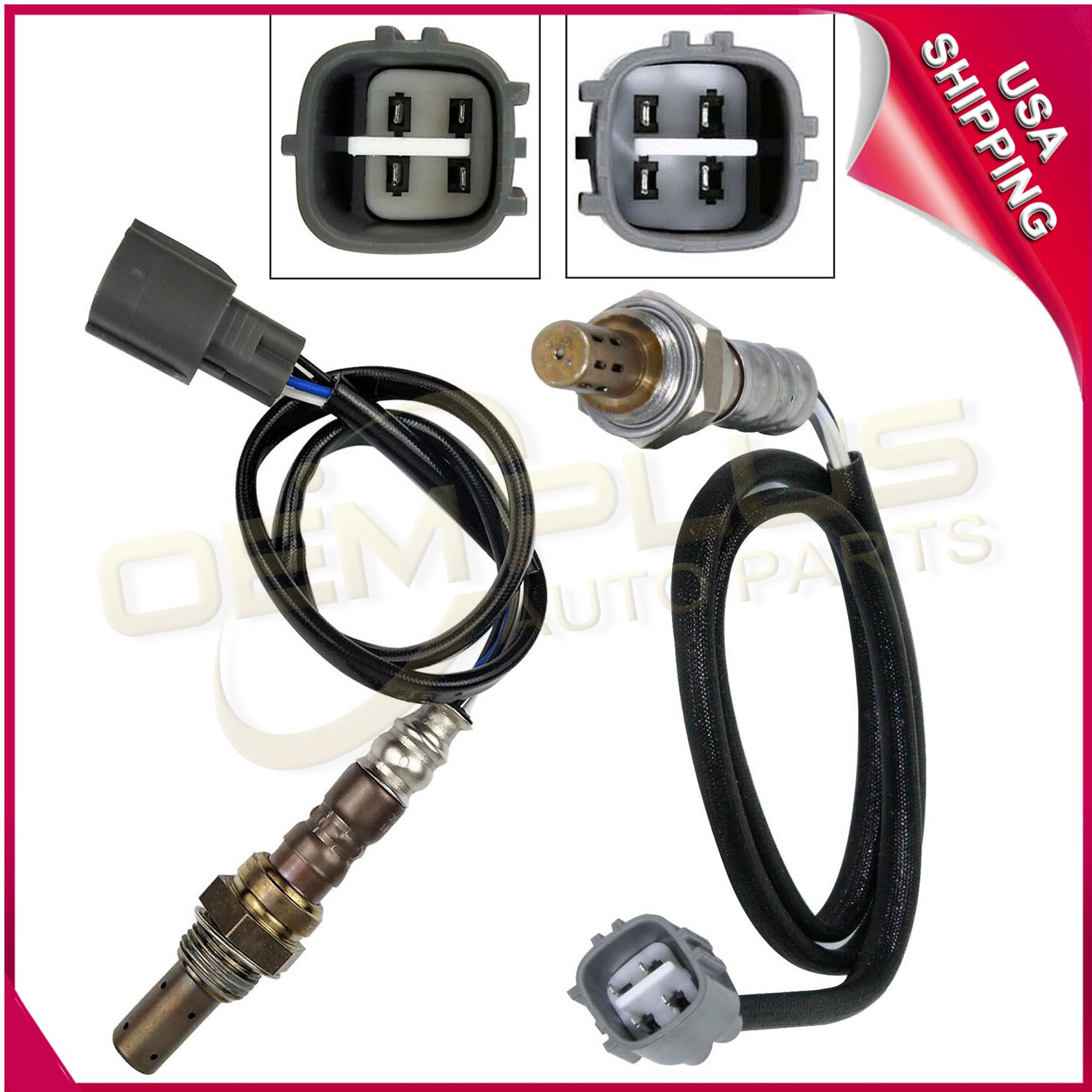 MAXFAVOR 2Pcs O2 Oxygen Sensor Up&Downstream For 2000 2001 Toyota Camry ...