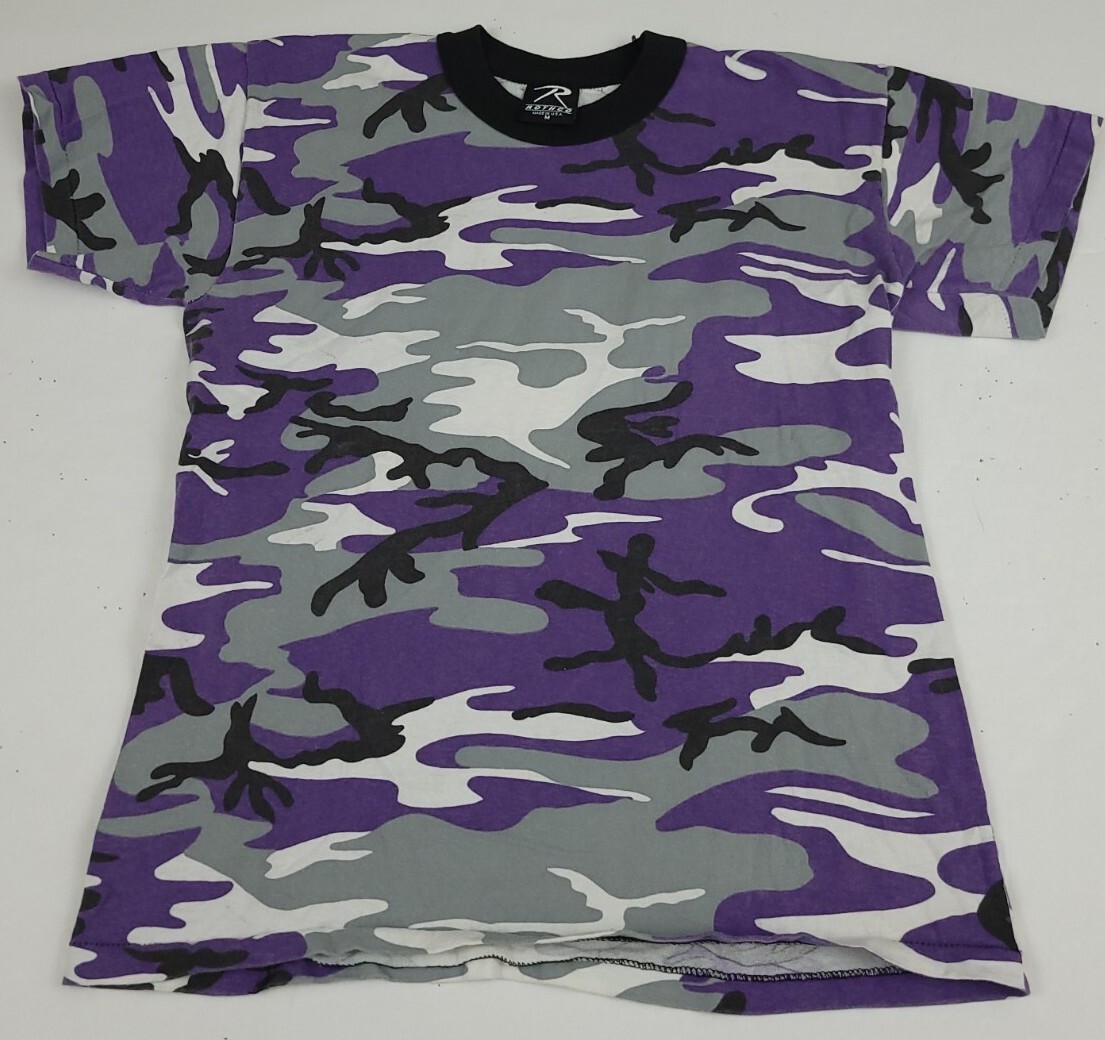 Vintage Rothco Purple Camouflage Pattern Print T Shir… - Gem