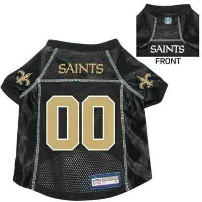 NEW ORLEANS SAINTS DOG CAT PREMIUM JERSEY w/ NAME TAG EXTRA SMALL XS ...