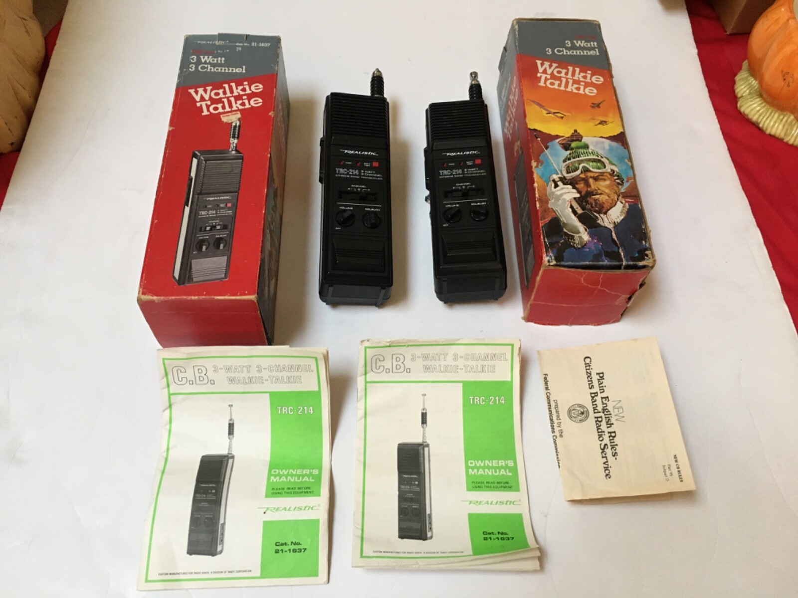 Realistic TRC-214 Handheld CB Radio Walkie Talkie for sale online | eBay