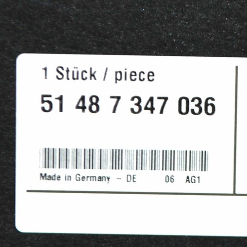 NEW BMW 5 G30 FLOOR PANEL TRUNK HEAT PROTECTION 51487347036 16-19 ...