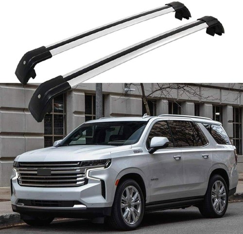 2Pcs Roof Rail Racks Cross Bar Crossbar Fits For Chevy Chevrolet Tahoe ...