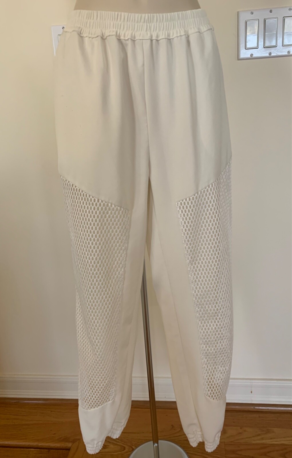 Ladies Women Junior Girls Off White Mesh Inserted Leg… - Gem