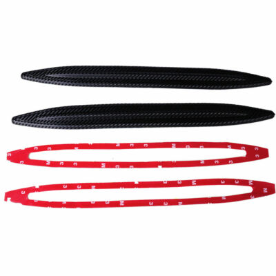 2x Carbon Fiber Pattern Front Rear Bumper Corner Extended Protector ...