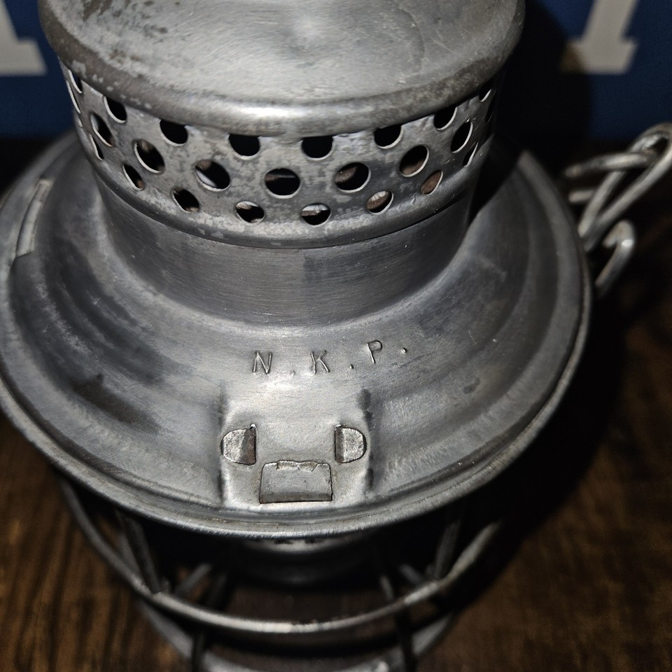 Nickel Plate Road NKP Railroad Lantern Weighted Base Adlake Kero 1948 ...
