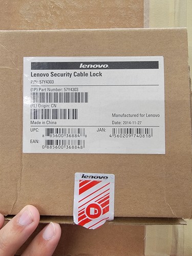 New Original Lenovo Security Cable Lock 57Y4303 For Laptop/PC/Desktop ...