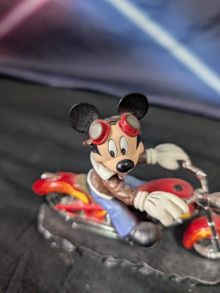 Hamilton Disney Mickey Mouse "Leader of the Pack" Motorcycle Sculpture ...