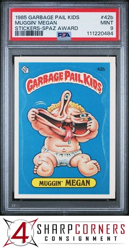 1985 GARBAGE PAIL KIDS STICKER #42b MEGAN SERIES 2 SPAZ AWARD PSA 9 | eBay