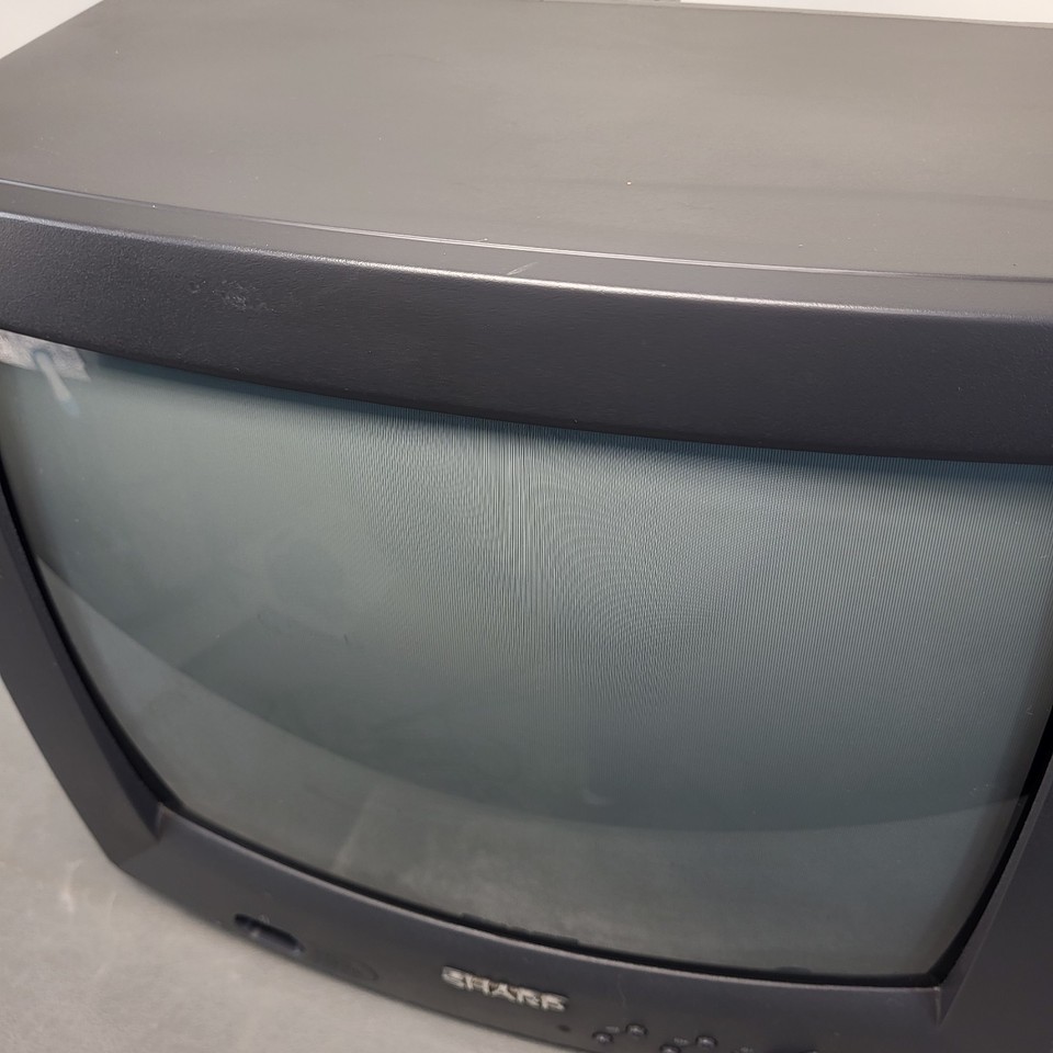 Sharp 14" inch CRT TV Video Retro Gaming Television 37EM-33H Colour TV ...