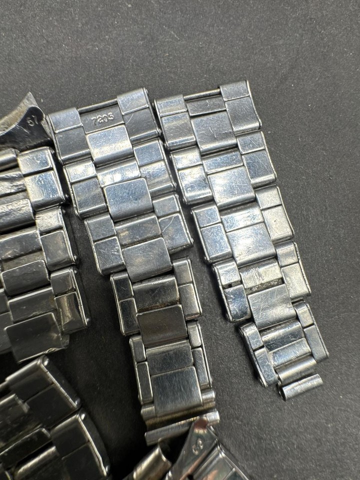 Vintage Rolex oyster Rivet Lots 5 partial Bracelet for Daytona air king ...