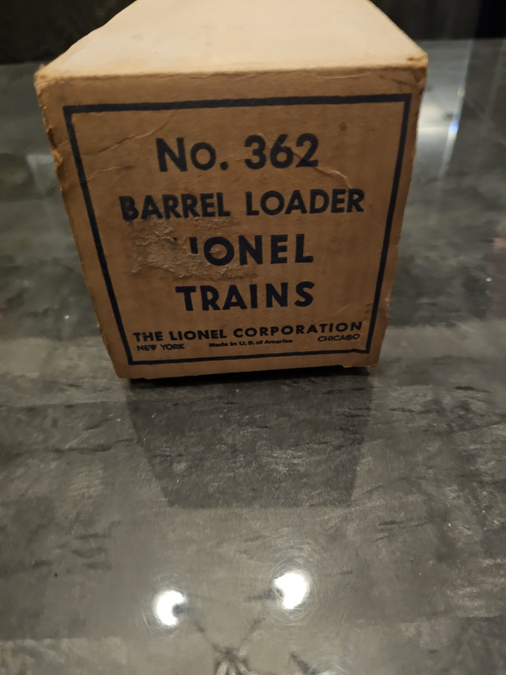Lionel 362 Vintage O Operating Barrel Loader Ramp w/ Box - For Repair ...