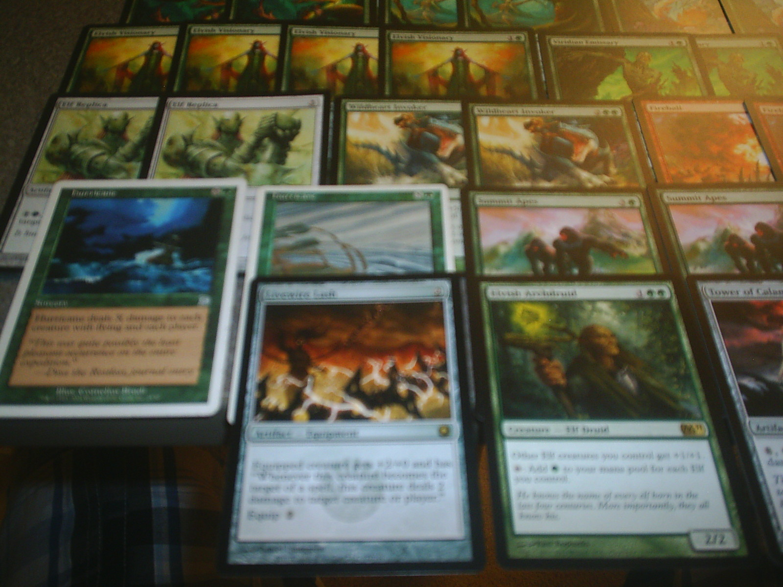 MTG Magic GRUUL ELVES DECK Summit Apes Scars M11 Lot Elf Ball Fireball ...