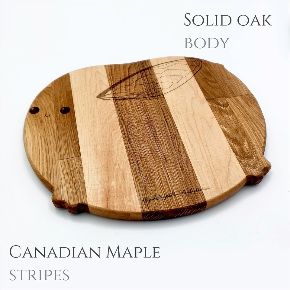 Wooden Chopping Board - Bee - Cutting Serving Bread - Oak Bumblebee ...