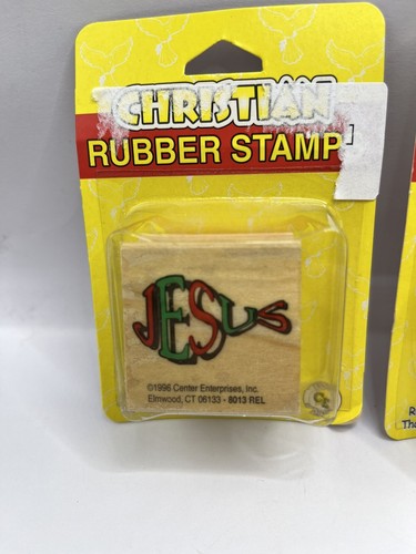 Christian Rubber Stamp Lot Jesus Praise The Lord Happy Birthday Jesus 4 ...
