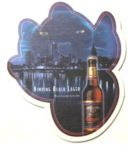 BINDING BLACK LAGER BIER beer COASTER, Mat w/ EAGLE CREST, GERMANY | eBay