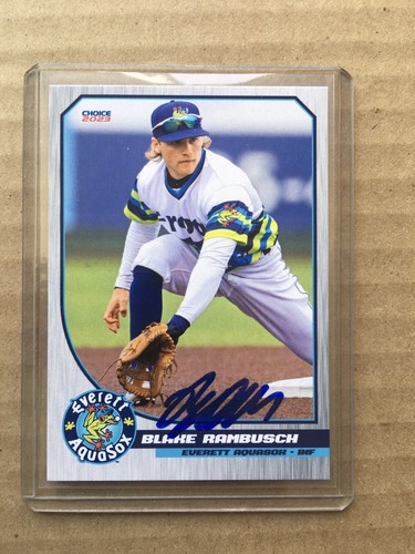 Blake Rambusch Everett Aquasox 2023 Autographed Card Seattle Mariners ...