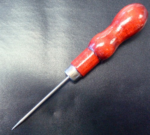 Beading awl 5" leather punching pin pushing sewing jewelers hand tools ...