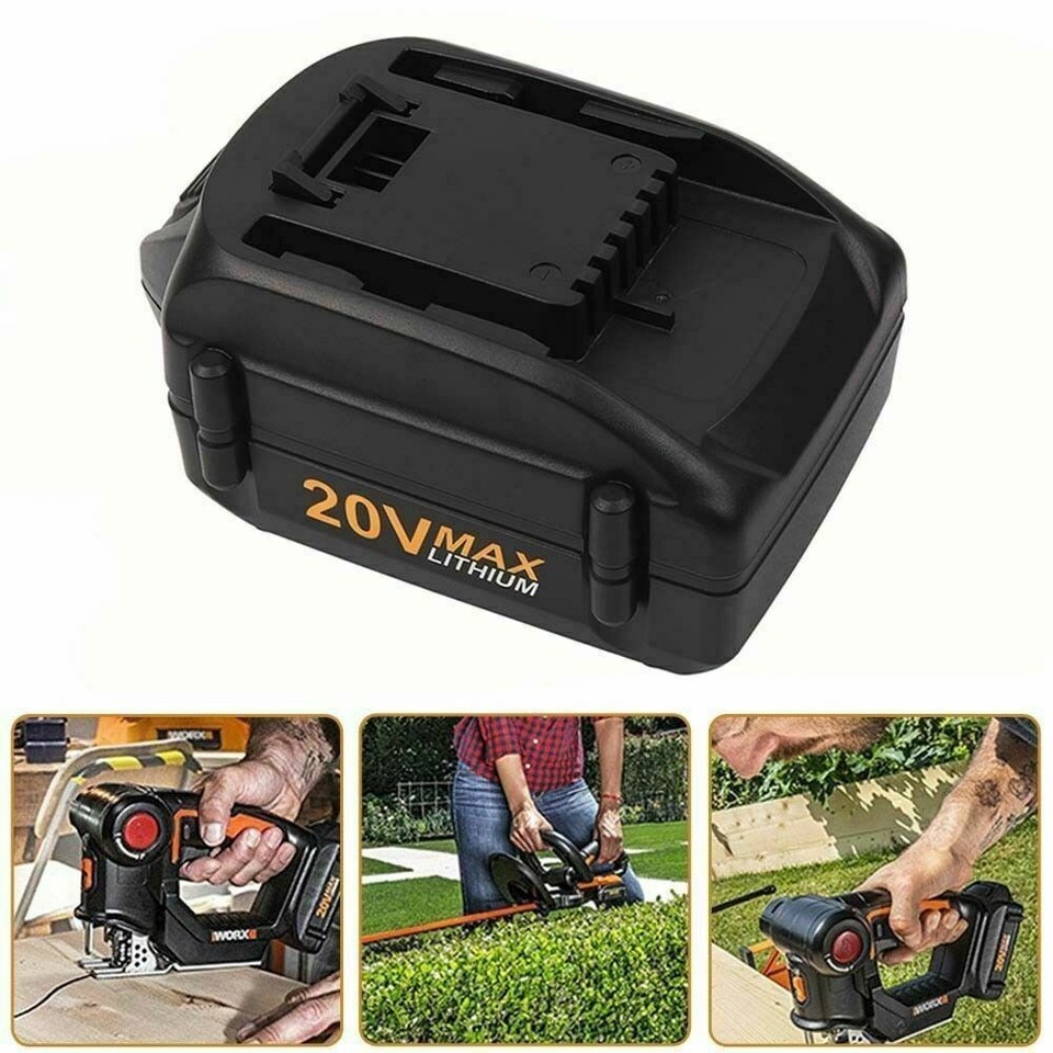 2Pack MAX 20V For WORX WA3525 20V Max Lithium Battery Power Tools ...