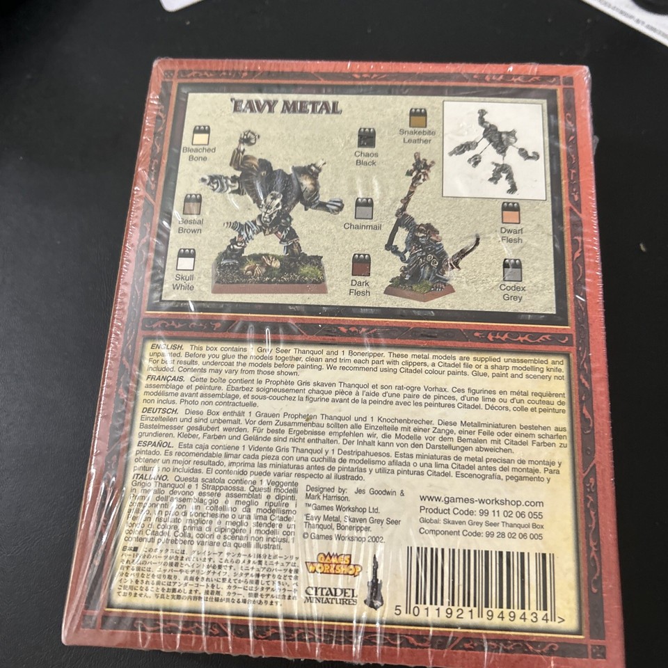 Warhammer Thanquol and Boneripper Skaven Grey Seer Classic Metal Sealed ...
