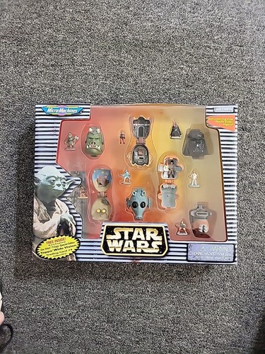 Star Wars 7 Miniature Figure Heads Micro Machines Galoob 1996 Darth ...