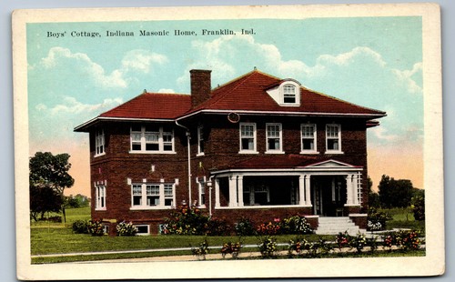 Postcard Indiana IN Boys' Cottage Indiana Masonic Home Franklin Y12 | eBay