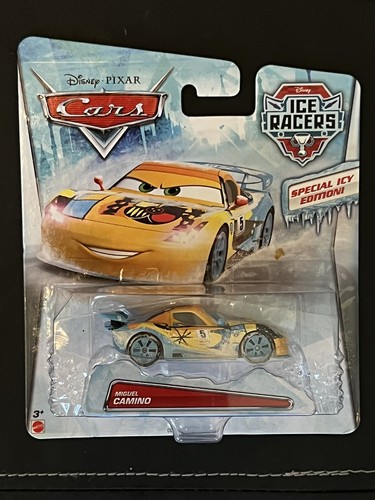 NEW Disney Pixar Cars Ice Racers MIGUEL CAMINO DieCast 2014 Mattel RARE ...