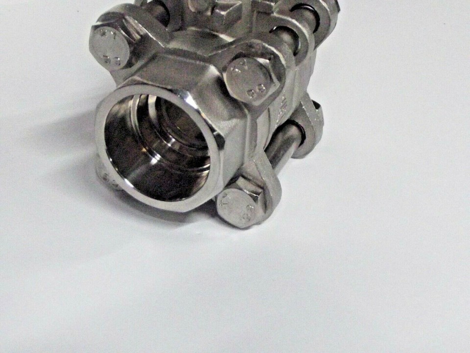 1/2 Socket Weld 3 Piece Stainless Steel DN15 Ball Valve, 1/2 Full Bore ...