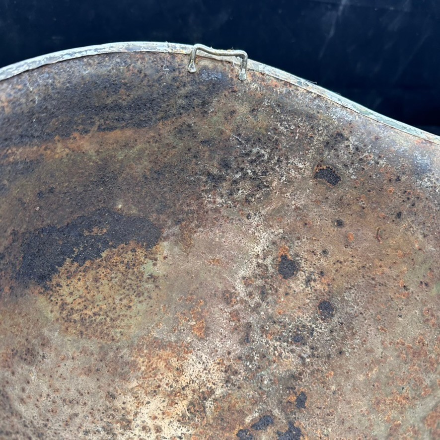 Original WW2 US Army M1 Front Seam Fixed Bail Combat Helmet | eBay UK