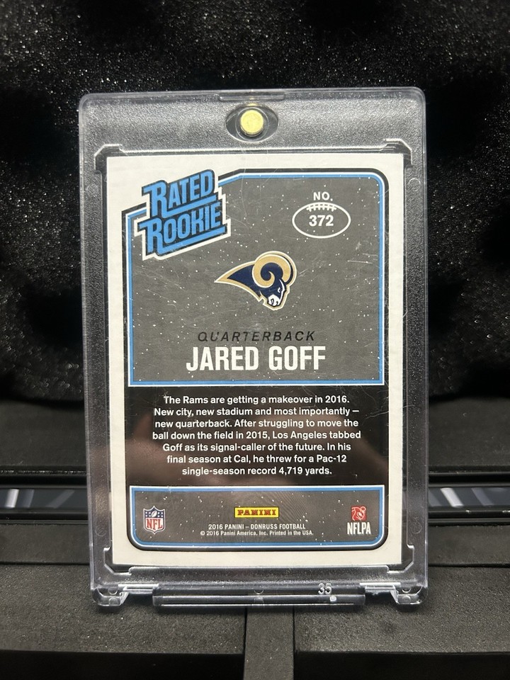 2016 Donruss Rated Rookies Jared Goff #372 (RC) | eBay