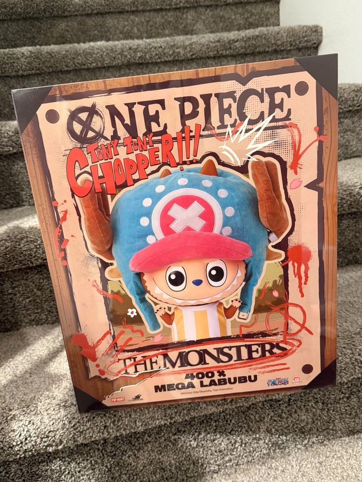 USA Authentic POPMART MEGA LABUBU 400% Tony Tony Chopper One Piece ...