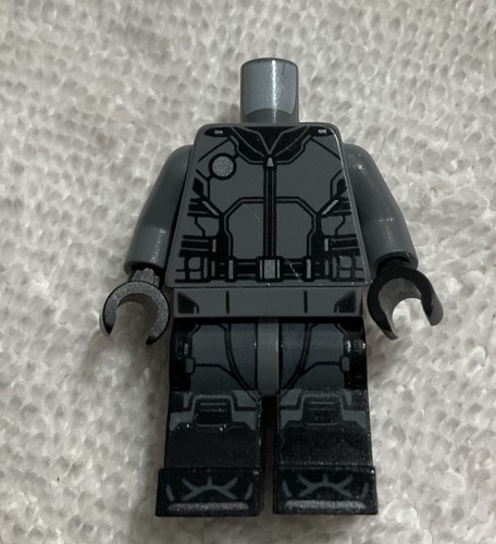 LEGO minifigure of Spider-Man in his black and gray stealth suit, Night ...