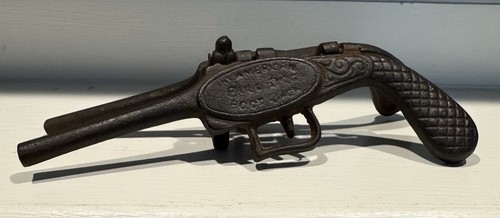 Antique Cast Iron American Bulldog Boot Jack Foldable Gun | eBay