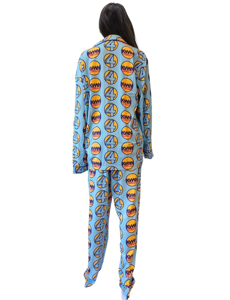 Ron Burgundy Pajamas Anchorman Movie Channel 4 News Team Set KVWN San ...