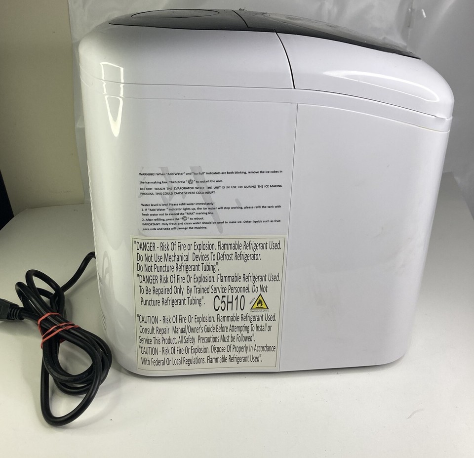 Deco Chef White Ice Maker Countertop Compact Machine 26lbs/Day Model ...