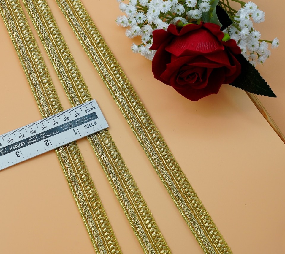 20 MM Wide 3M Craft trim embellishment sewon Gota Zari Sparkling ...