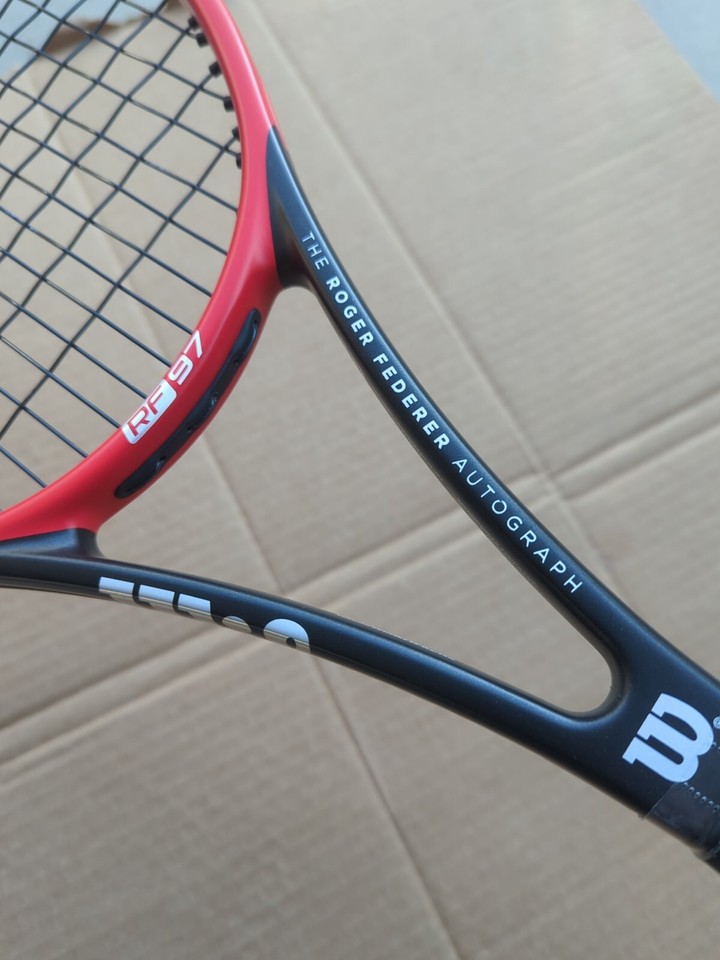 NEW Wilson pro staff Rf 97 12oz Federer 97 16x19 4 1/8 grip Tennis ...