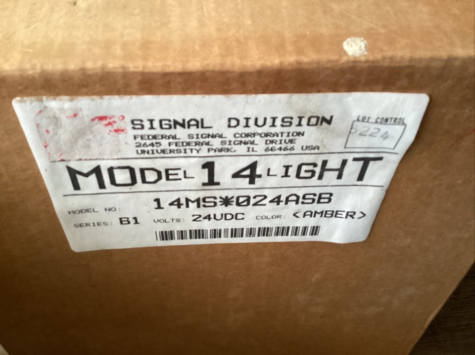 NOS Federal Signal Model 14 14MS Rotating Light Emergency Beacon ...