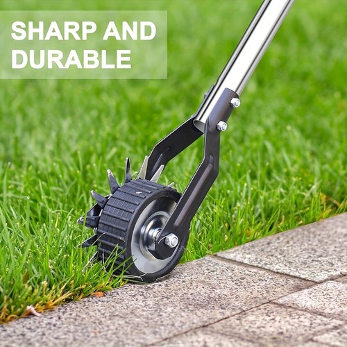 Stainless Steel Rotary Lawn Edger 171cm - Adjustable for Sidewalks etc ...