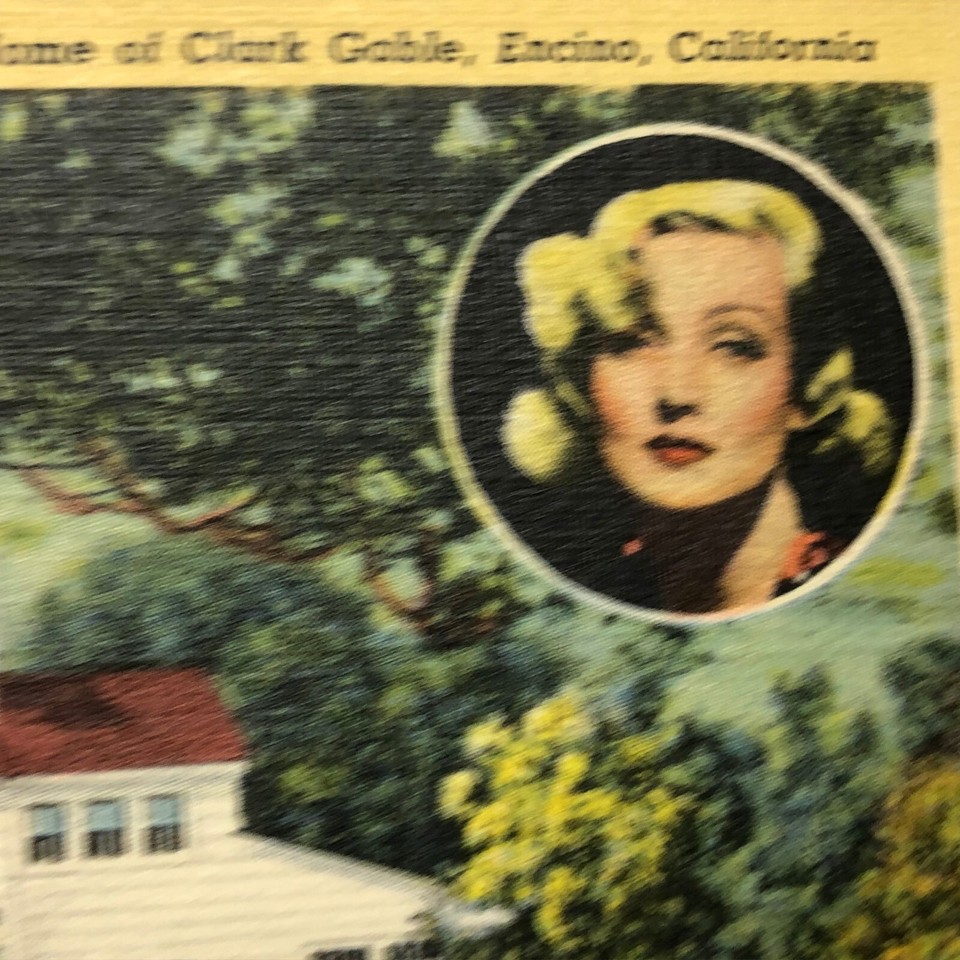 Vintage Encino California Postcard Ranch of Clark Gable Not Used | eBay