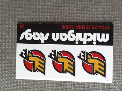 Michigan Stags WHA 74-75 Media Guide | eBay