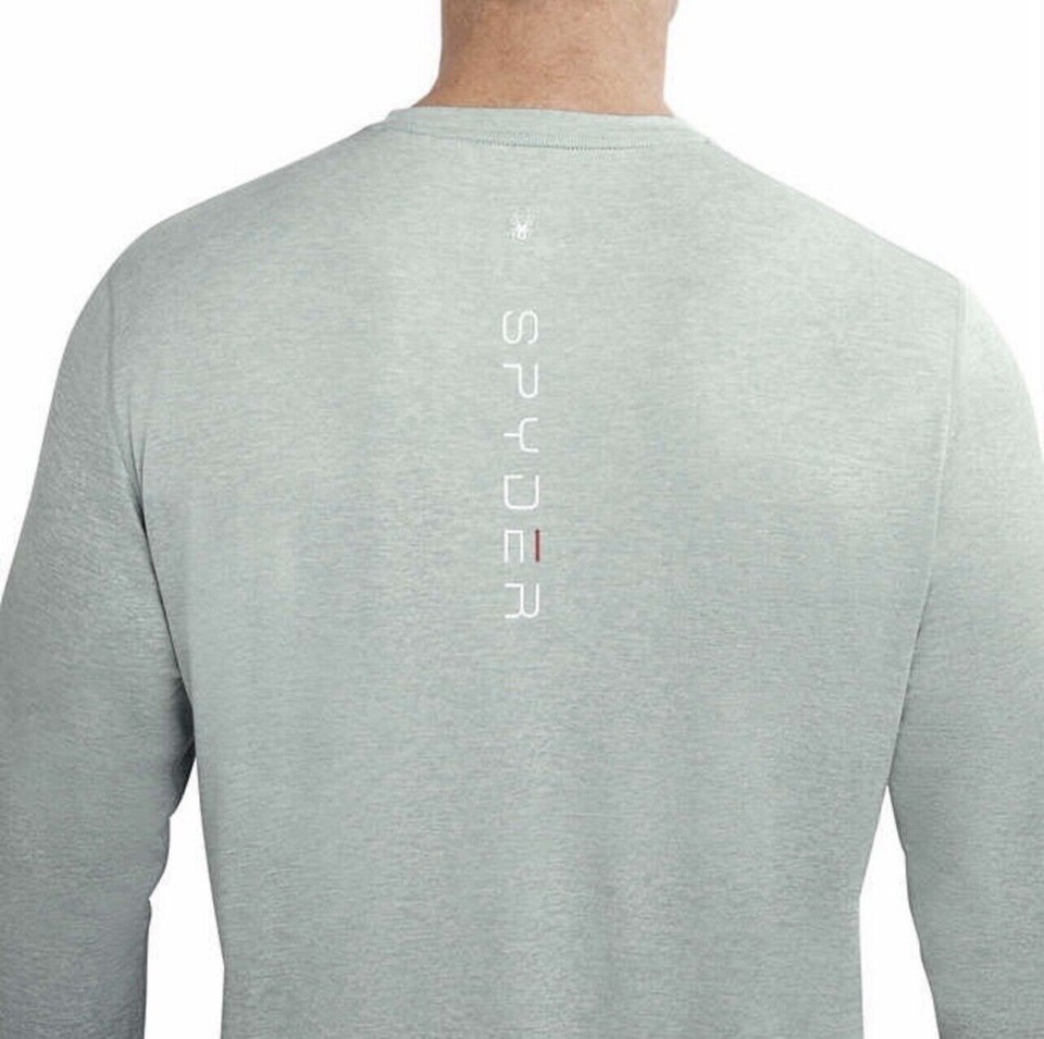 Spyder Men's Long Sleeve Rash guard 50+ UPF Swim Sand Sun Shirt | F11 ...