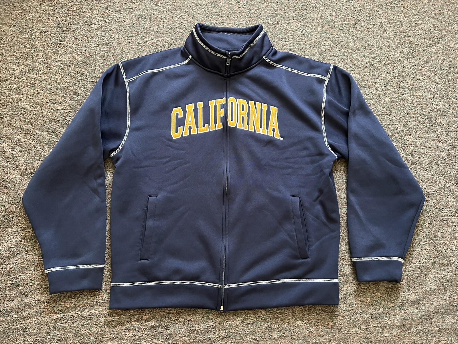 University of California UC Cal Berkeley Bears Full Zip Fleece Jacket ...
