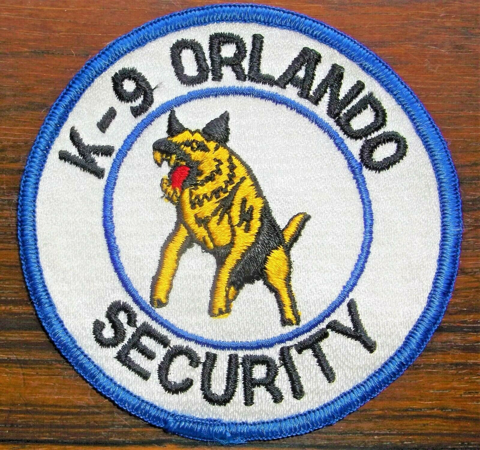 GEMSCO NOS Vintage Collectible Patch SECURITY K9 CANINE ORLANDO FL ...