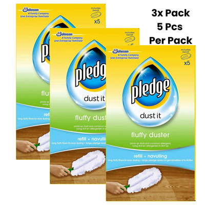 5 Peices Pledge Fluffy Duster Refill Efficient dust removal Long ...