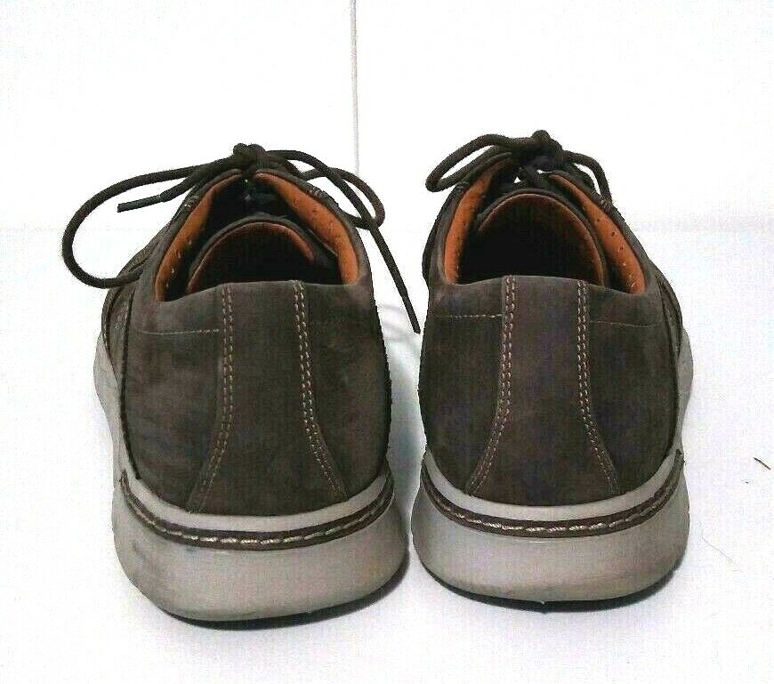 Mens Clarks Unstructured Shoes Oxfords Wingtip Style 1825 Suede Brown ...